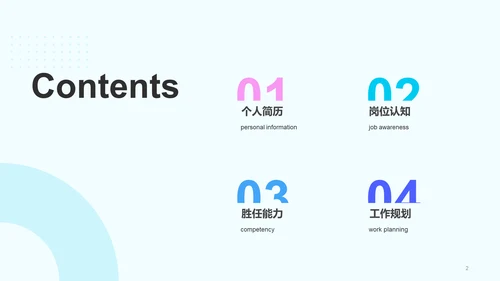 蓝色插画个人简历竞聘述职ppt Ppt模板下载
